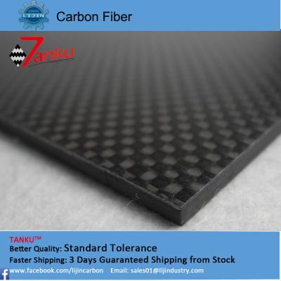 China Super Strength Solid Carbon Fiber Plates 2.0pm High Performance for sale