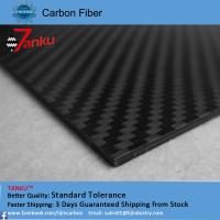 China High strength light weight carbon fiber plate 1.0TM matte finish for sale