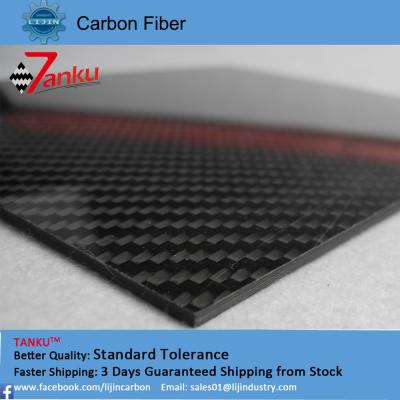 China Video camera colored 3k carbon fiber plate glossy 400mm*500mm*1.0TG for sale