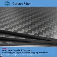 China Composite 3k Carbon Fiber Sheets / Boards Twill Weave 500mm*600mm*2mm for sale