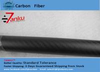 China 100% Real Carbon Fiber Round Tube 3K Carbon Fiber Roll Wrapped Twill Tubes for sale
