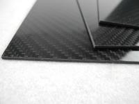 China Matte 3K Twill / Plain 500*600mm Carbon Fiber Sheet 4mm Thickness for sale