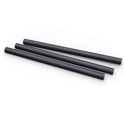 China Matt Painted Carbon Fibre Tubes Wound Plain Weave 3K for sale
