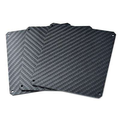 China Flexible High Glossy Full 3K Carbon Fiber Sheet - 2 X 2 Twill Weave for sale