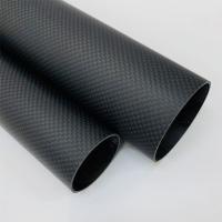 China Customized 3K Twill Carbon Fiber Tube Roll Wrapping Large Diameter for sale