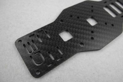 China Customize Carbon Fiber CNC Service, High Performance Carbon fibre Chassis,±0.10mm Tolerance for sale