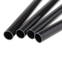 China CFRP Matte Glossy Weave Composite Carbon Fiber Tube 3K 100cm Length for sale