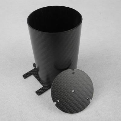 China High Strength Matte Carbon Fiber Tube For Cleaning Equipment for sale