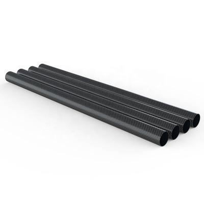 China 3K Roll Wrapped Carbon Fiber Tube 1 Inch High Pressure Resistance for sale
