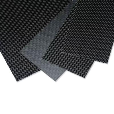 China High Modulus Custom Carbon Fiber Sheet Glossy Finish 500 x 500mm for sale