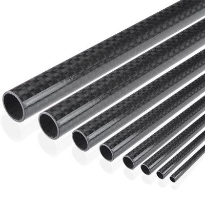 China Anti Ultraviolet Radiation Carbon Fiber Tube Roll Wrapped High Strength for sale