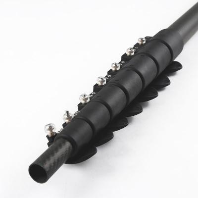 China 3K Carbon Fiber Telescopic Pole Rolled Wrapping CFR Nylon Clamp for sale