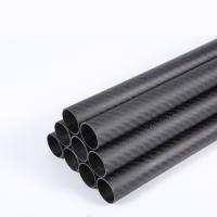 China 4mm - 50mm Roll Wrapped Carbon Fiber Tube 3K Twill Weave for sale