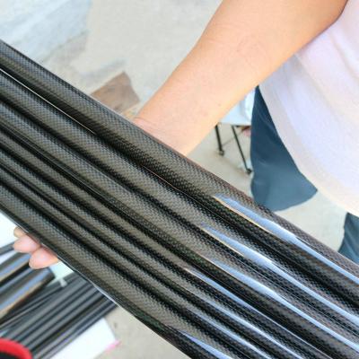 China Flexibility Custom Roll Wrapped Carbon Fiber Tube Twill / Plain Weave for sale