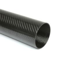 China Thick Wall Carbon Fibre Tube Anti Ultraviolet Radiation 3K Woven Finish for sale