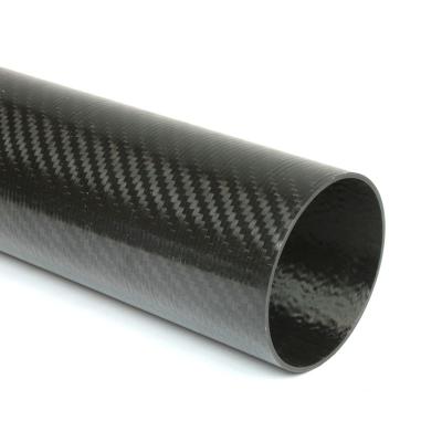China Thick Wall Carbon Fibre Tube Anti Ultraviolet Radiation 3K Woven Finish for sale