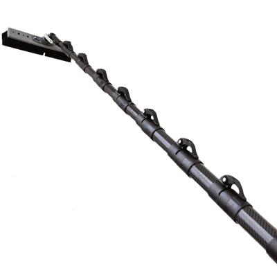 China Flexible Carbon Fiber Telescoping Pole Cleaning CFR Nylon 72ft for sale