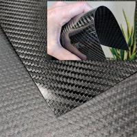 China High Strength Flexible Carbon Fiber Sheets  | 100% Real No Pitting 720 Gr / M2 for sale