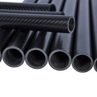 China Round / Oval 3K Carbon Fiber Tube High Pressure Resistance Lightweight for sale