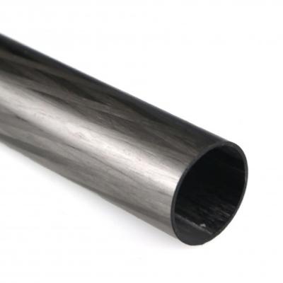 China Round Pull Braided Carbon Fiber Tube 1 Mm Thickness 1000 Mm Length for sale