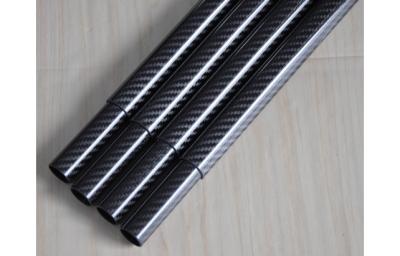 China 100% 3K Telescopic Carbon Fiber Tube Pole Outside Diameter 22mm for sale