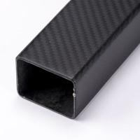 China High Pressure Resistance CF Tube 100% 3K Carbon Fiber Rectangular Tubing for sale