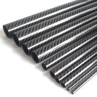 China Roll Wrapped Carbon Fibre Tubes Unbeatable Strength Superiority for sale