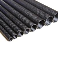 China 50mm ( 47mm ) Woven Finish Carbon Fiber Tube Strong Corrosion Resistance for sale