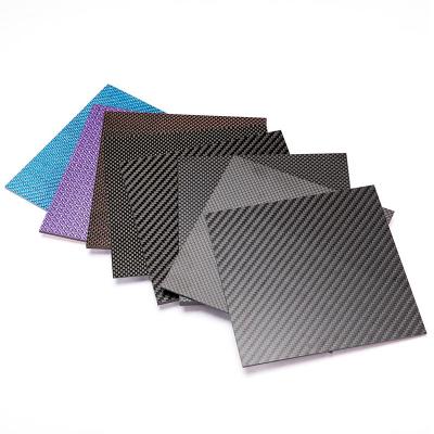 China 400X500X1.0MM Corrosion Resistance 3K Carbon Fiber Plate Plain Weave Sheet for sale