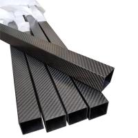 China Strong Rectangular Carbon Fiber Tube Low Thermal Expansion Consistent Layups for sale