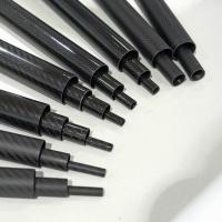 China Adjustable Carbon Fiber Telescopic Tube For Outdoor With Locking System for sale