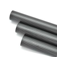 China 70MM Round Carbon Fiber Tube Excellent Electromagnetism Property for sale