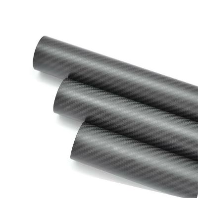 China 70MM Round Carbon Fiber Tube Excellent Electromagnetism Property for sale