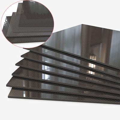 China Lightweight High Glossy 3K Carbon Fiber Sheet Excellence Premium for sale