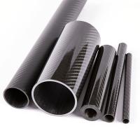 China 100% 3K Carbon Fiber Tube High Wear Resistance Various Color And Shape for sale
