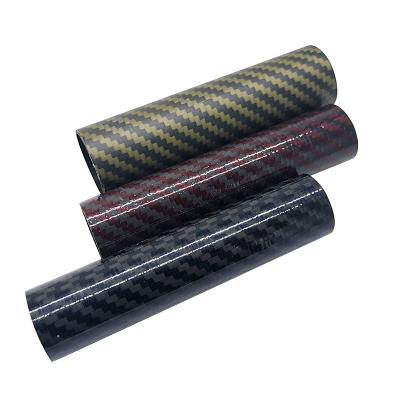 China 100% 3K Weave Carbon Fiber Tube Pipe Custom Logo Sizes And Colors for sale