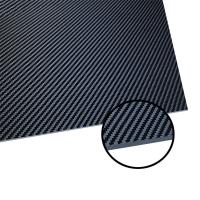 China 300X400MM 100% 3K Carbon Fiber Plate Board Glossy / Matte Finish 0.5 - 4MM Thickness for sale