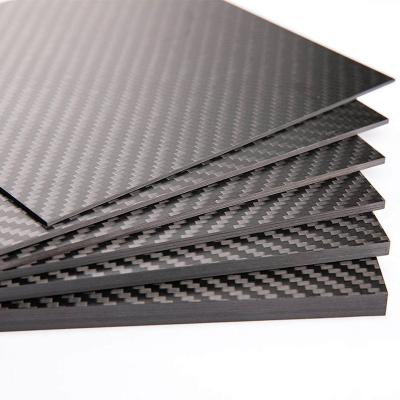 China 100% 3K Carbon Fiber Plain Weave Glossy Matte Carbon Fiber Plate High Strength OEM for sale