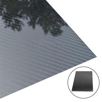 China Heat Resistant 100% 3K Glossy Surface Carbon Fiber Plate - Aerospace Grade for sale