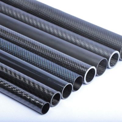 China Light Heavy 100% 3K Carbon Fiber Tube High Pressure Resistant  High Strength for sale