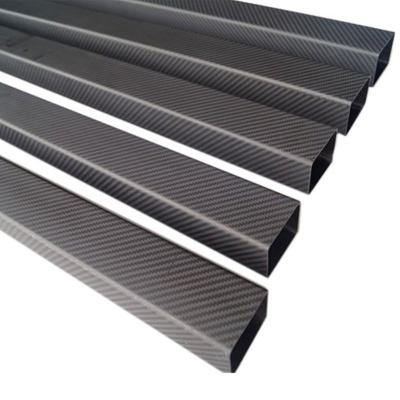 China 3K Carbon Fiber Rectangular Tube High Pressure Resistance Corrosion Resistance for sale