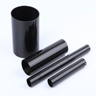 China 100% 3K Roll Wrapped Carbon Fiber Tubing UV Resistant Low Thermal Conductivity for sale