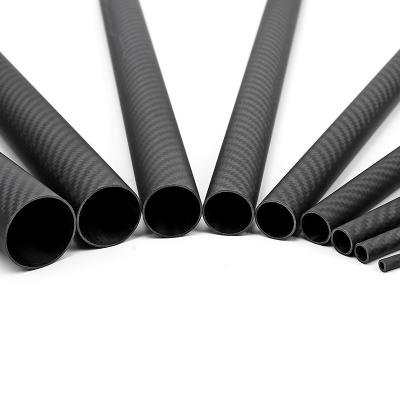 China High Strength Carbon Fiber Tube Twill Weave 1/2