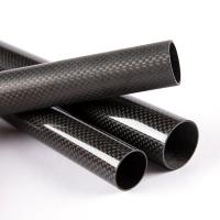 China Lightweight 3K Carbon Fiber Round Tubing Strong Corrosion Resistance for sale