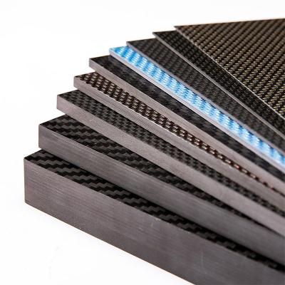 China High Strength Industrial Black Carbon Fiber Sheet 2/2 Twill 3K Woven for sale