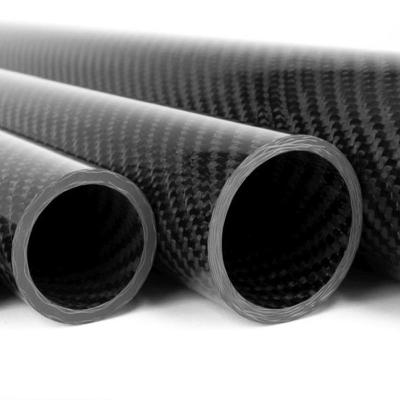 China 3/4″ X 7/8″ Ultra High Modulus Carbon Fiber Tube High Stiffness Weight-Sensitive for sale