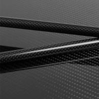 China 100% Customized Glossy Matte 3K Weave Carbon Fiber Round Tube for sale