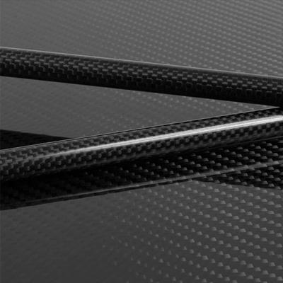 China 100% Customized Glossy Matte 3K Weave Carbon Fiber Round Tube for sale