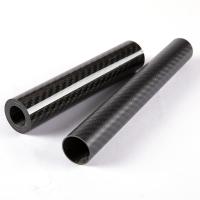 China Customizend Different Sizes 3K Round Carbon Fiber Tubes Roll Wrapping Technique for sale