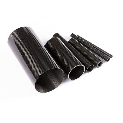 China High Strength 3K Carbon Fiber Tube with Glossy Matte Finish FRP Carbon Pipe for sale